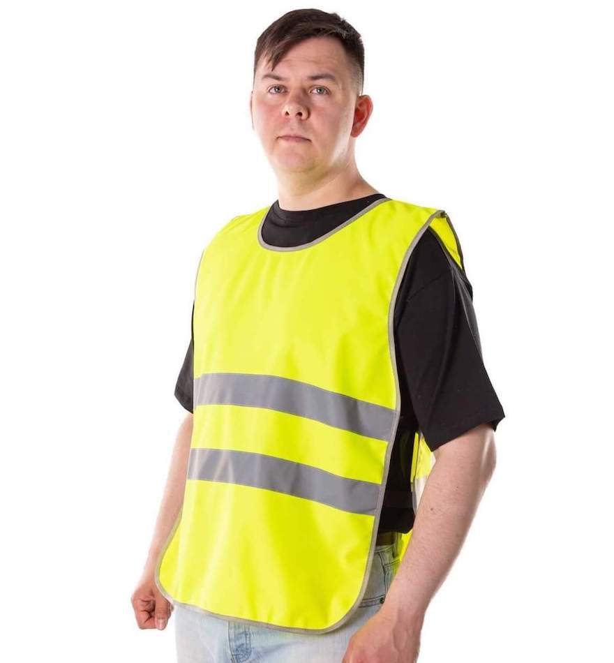Сигнально-светоотражающая накидка (жилет) | 2 СОП Цвет лимонный ...